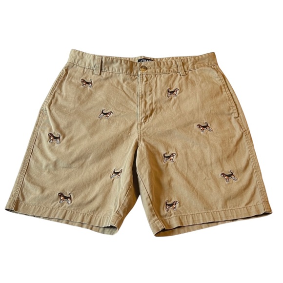 Chaps | Shorts | Chaps By Ralph Lauren Khaki Shorts Beagles Dog Print ...